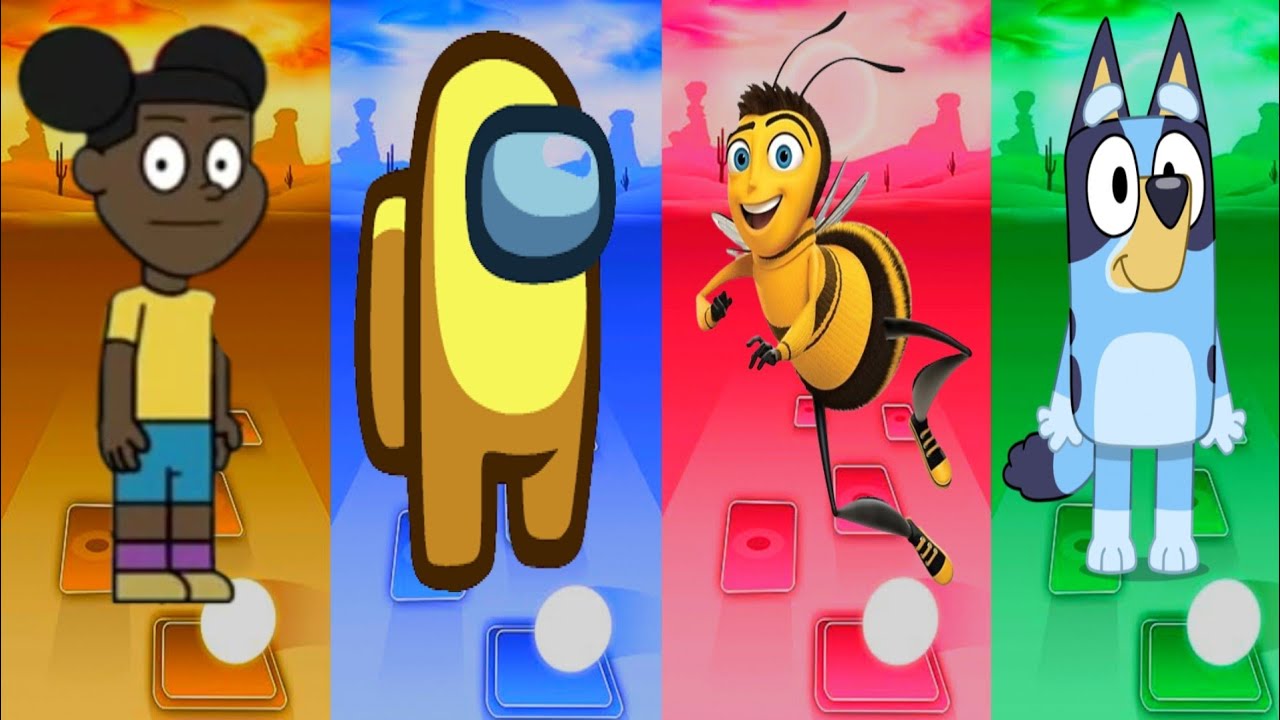 Amanda_The_Adventurer🆚Among_Us🆚Bee🆚Bluey Who is the best ?? - YouTube