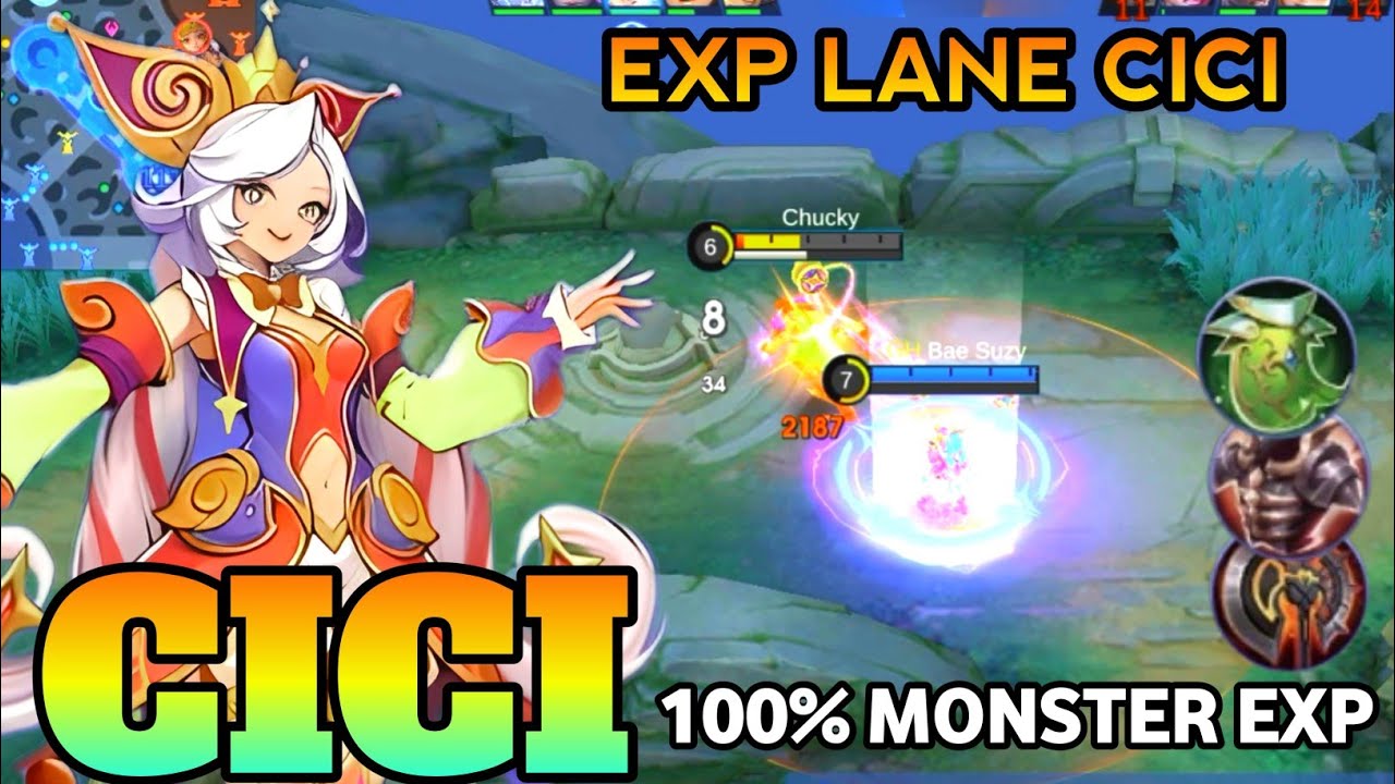 CICI BEST BUILD 2025!! CICI MONSTER EXP LANE | TOP 1 GLOBAL GAMEPLAY ...