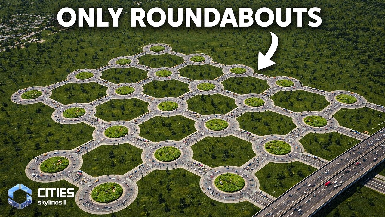 I Built a City with ONLY Roundabouts in Cities Skylines 2 (Crazy ...