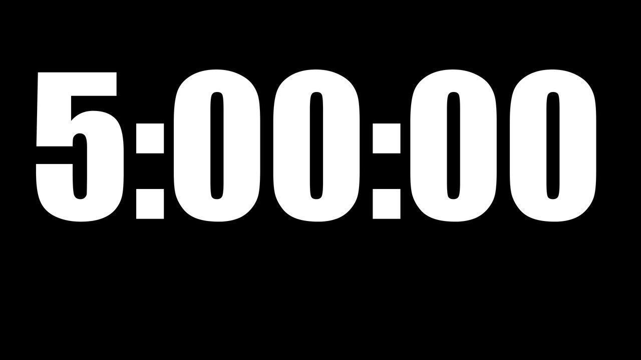 5 Hour Timer | Intense Focus Block for Projects & Deadlines - YouTube