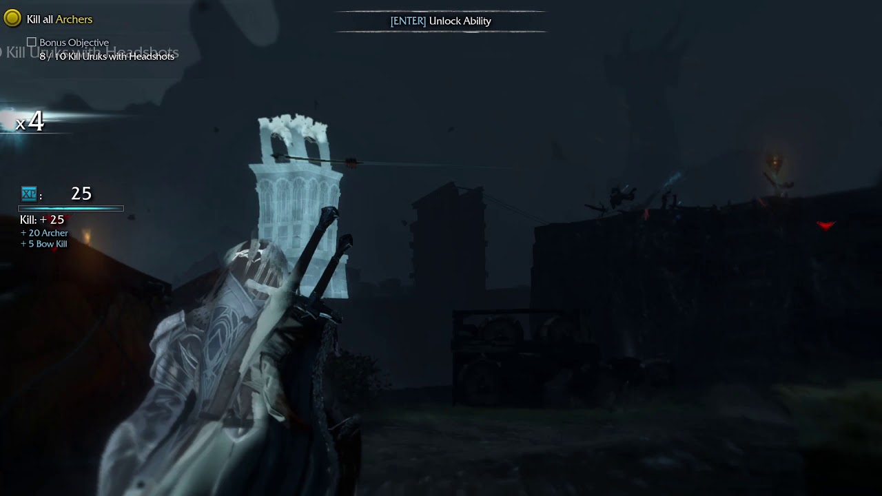 Middle Earth Shadow of Mordor A Elbereth Gilthoniel (Bow Mission) - YouTube