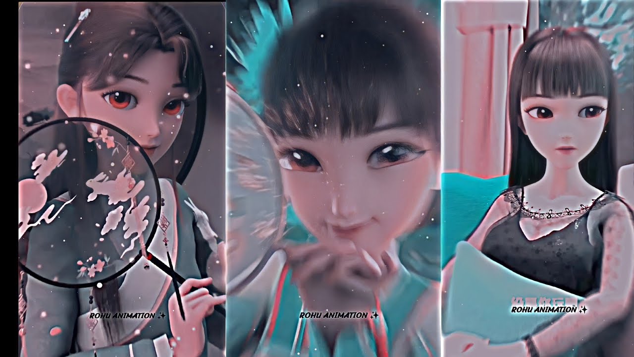 NEW TRAND 🥵 | Cute Girl Status Video For Whatsapp | Rohu Animation # ...