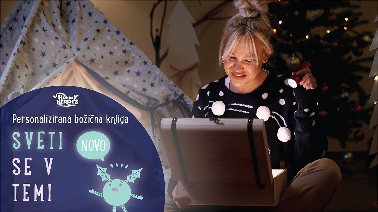 Mali junaki - Personalizirana božična knjiga, ki se SVETI v temi - YouTube