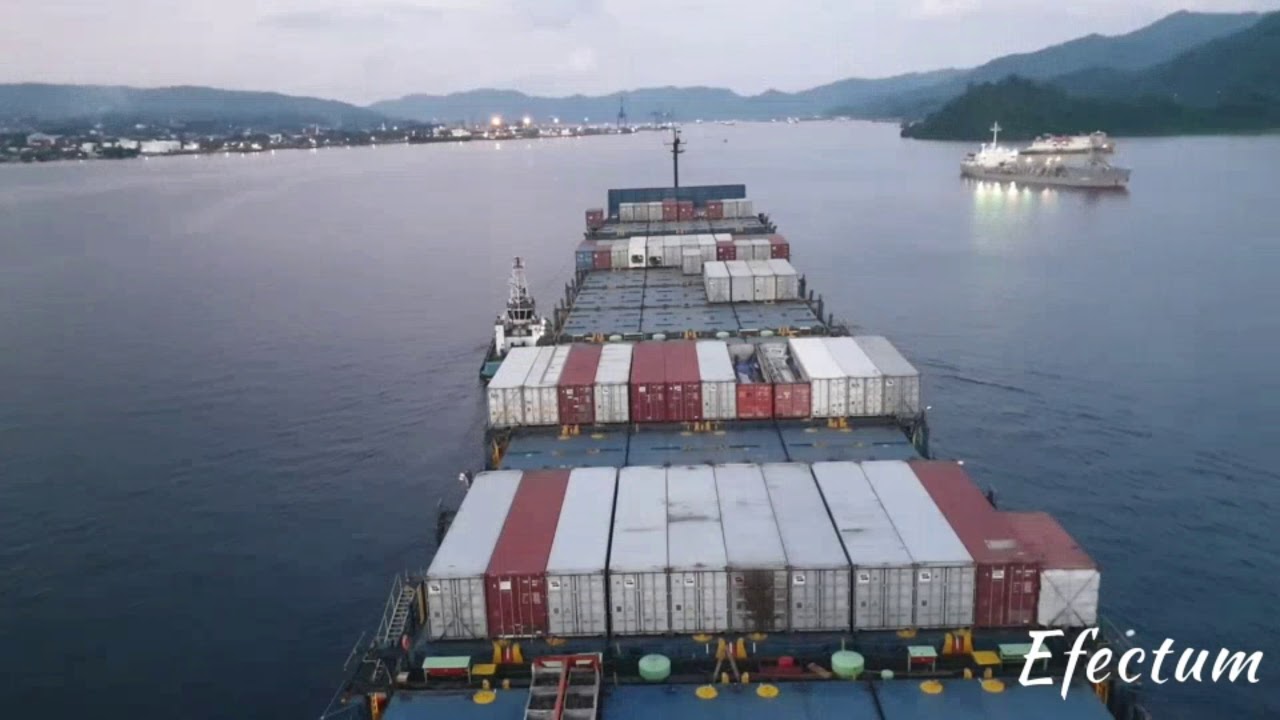 Manouvering alongside at port of bitung - YouTube