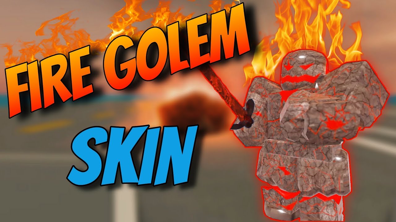 FIRE GOLEM SKIN how to Unlock in Arsenal Roblox (By NYTV) - YouTube