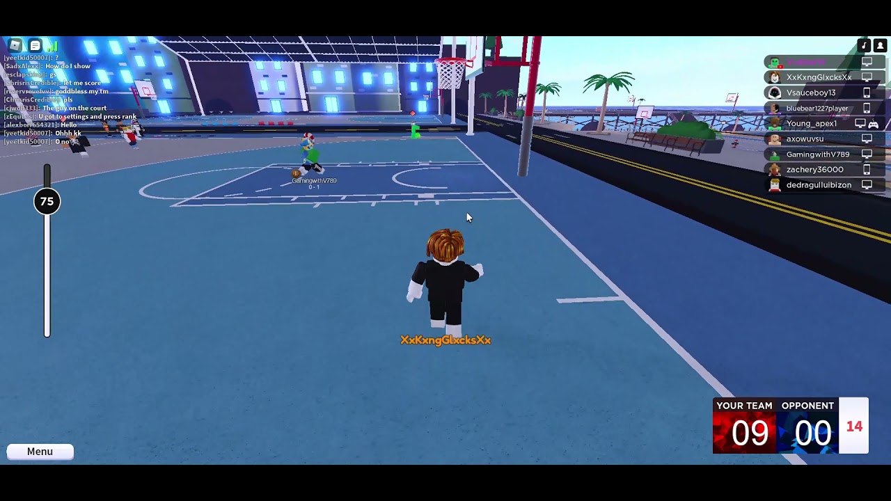 3v3ing people with a youtuber! (Roblox Hoopz Basketball) - YouTube