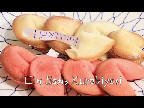 Cin Sans Kurabiyesi / Chinese Fortune Cookies / Китайское печенье с предсказаниями