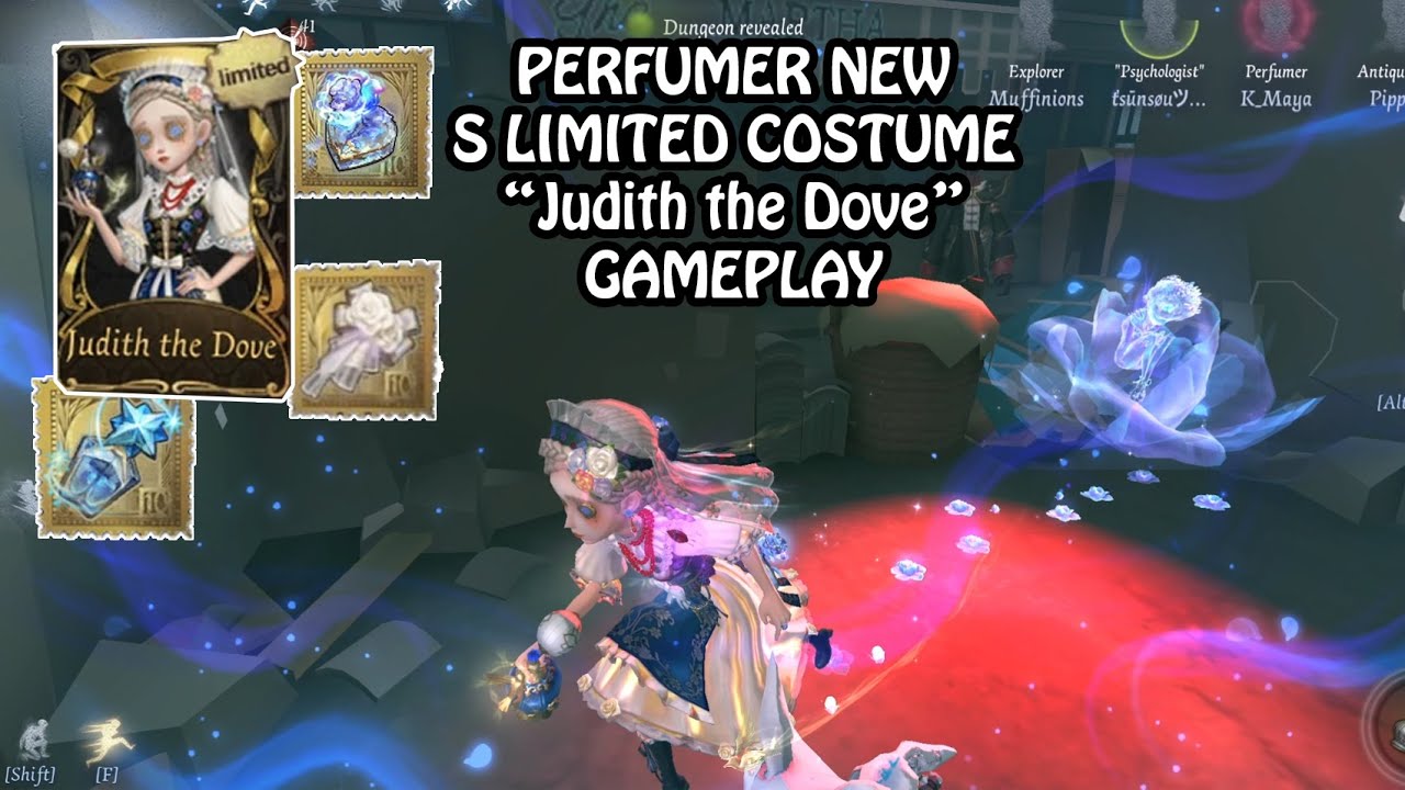 Perfumer new S limited costume "Judith the Dove" gameplay - Identity V ...