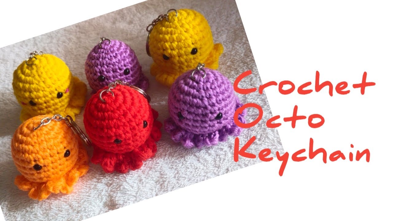 Crochet Octo Amis Keychain Tutorial| #crochet #octopus #keychain # ...