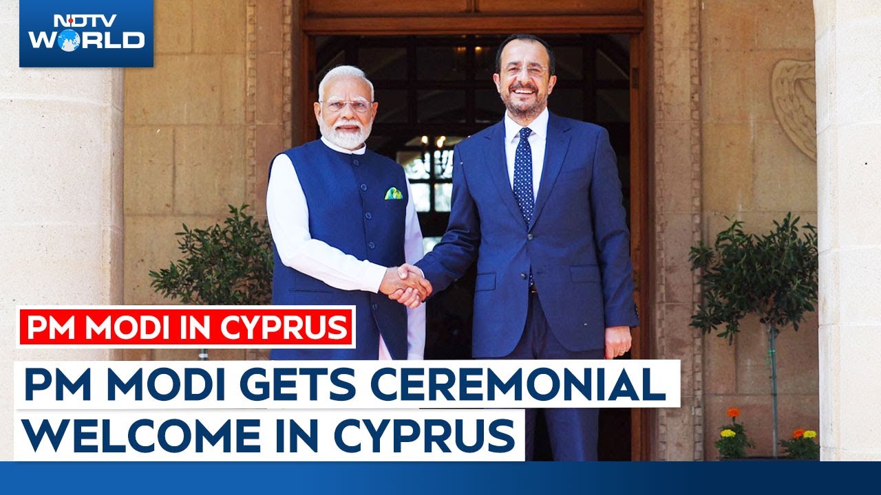 PM Modi Latest News | PM Modi Makes Historic First Visit To Cyprus ...
