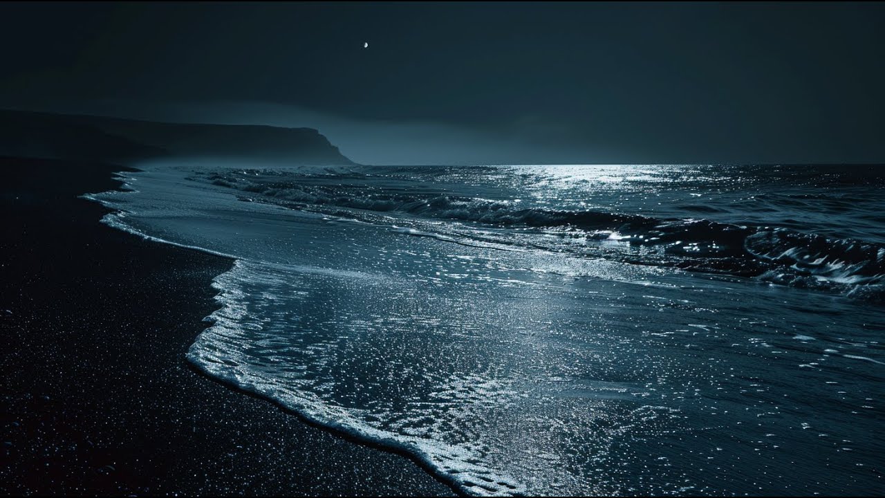 Fall Asleep with Sea Waves | Ocean Waves at Night for Deep Sleep ...