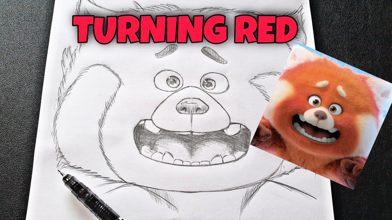 cartoon Drawings | How to Draw mei mei | Turning Red | easy and cute ...
