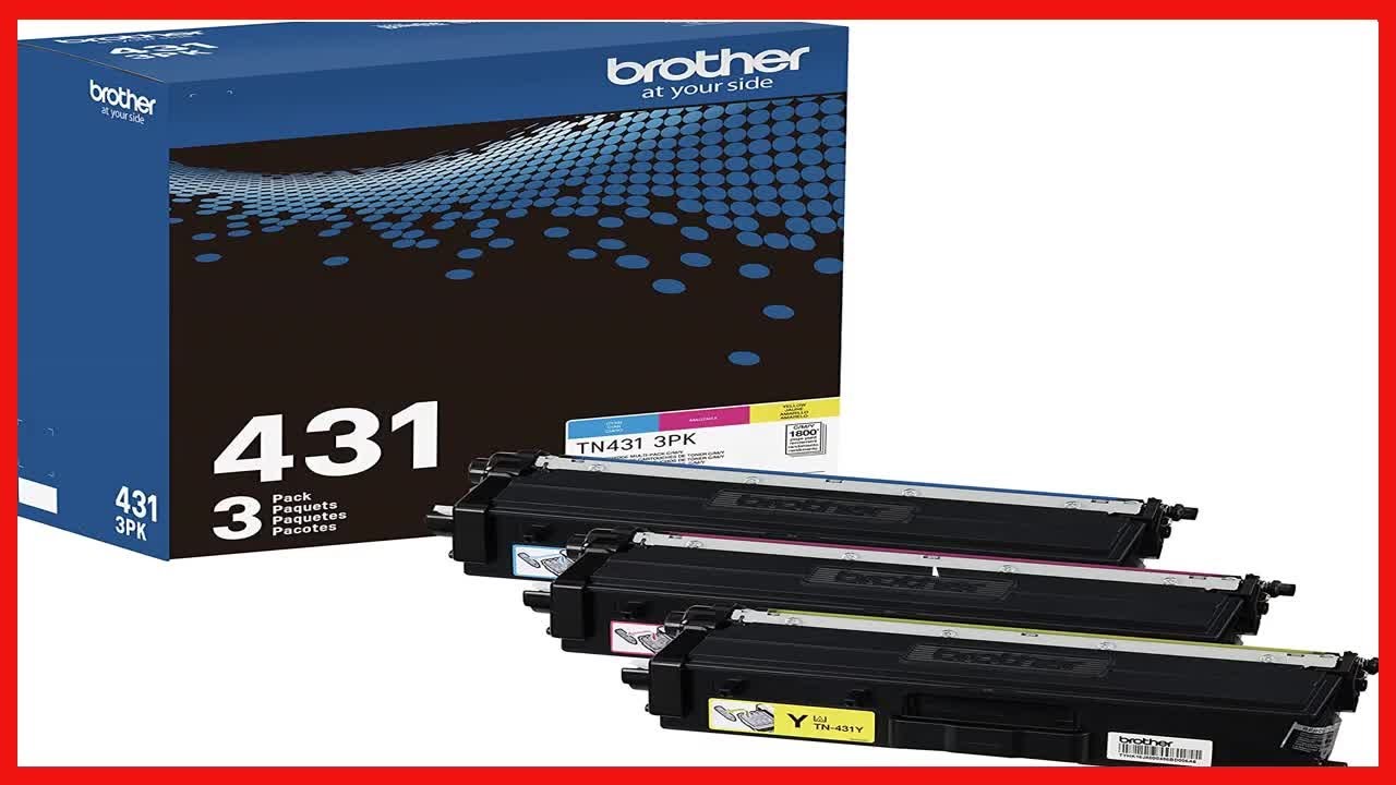 Brother TN 431 3PK, Cyan, Magenta, Yellow, Standard Yield, Model ...