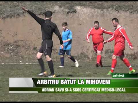 Sport Arbitru bătut la Mihoveni - YouTube