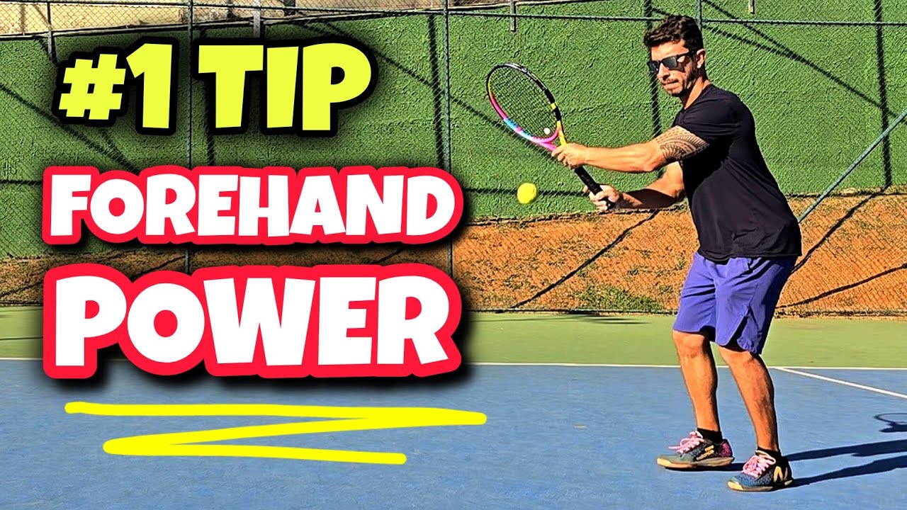 HOW TO INCREASE THE POWER OF YOUR FOREHAND INSTANTLY (TENNIS TIPS ...