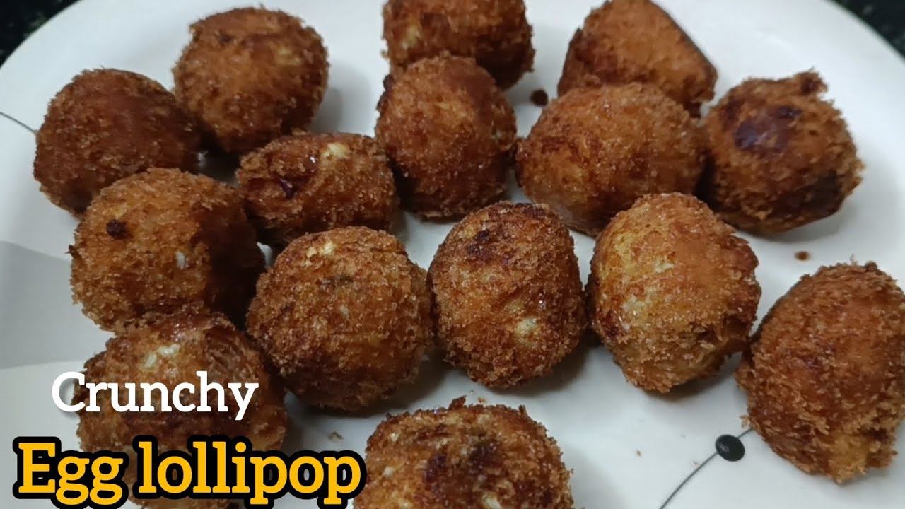 Egg lollipop recipe, crunchy egg lollipop recipe. Quick evening snack ...