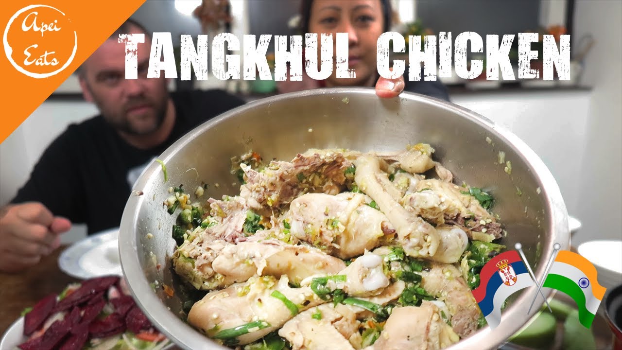MUKBANG TANGKHUL CHICKEN SPICY SALAD/TANGKHUL HARSA RECIPE/CHICKEN ...