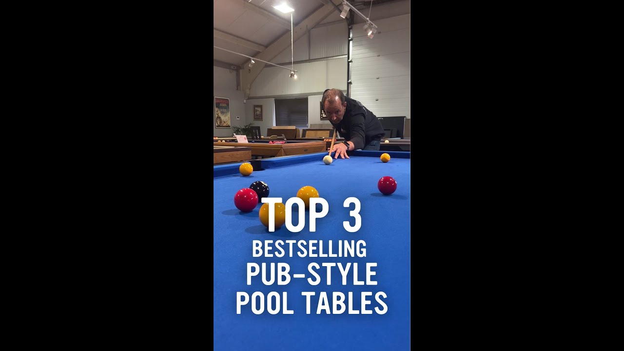 TOP 3 Bestselling Pub Style Pool Tables - YouTube
