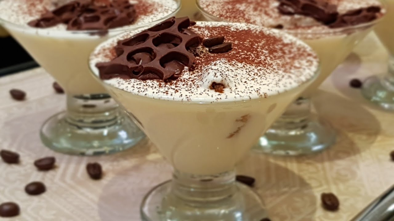 Coffee Custard Dessert recipe with Sponge Cake recipe and Custard ...
