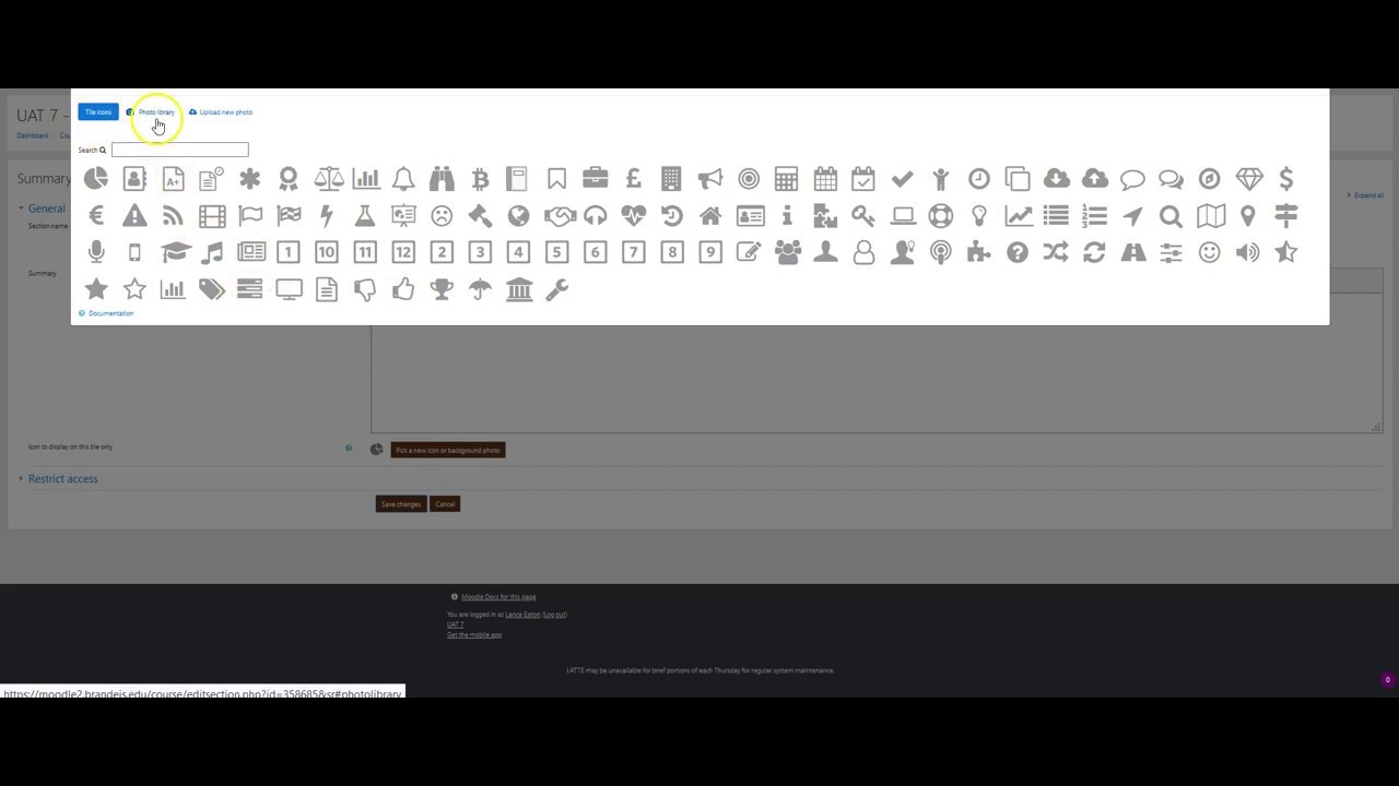 How to Use the Tiles Format in Moodle - YouTube