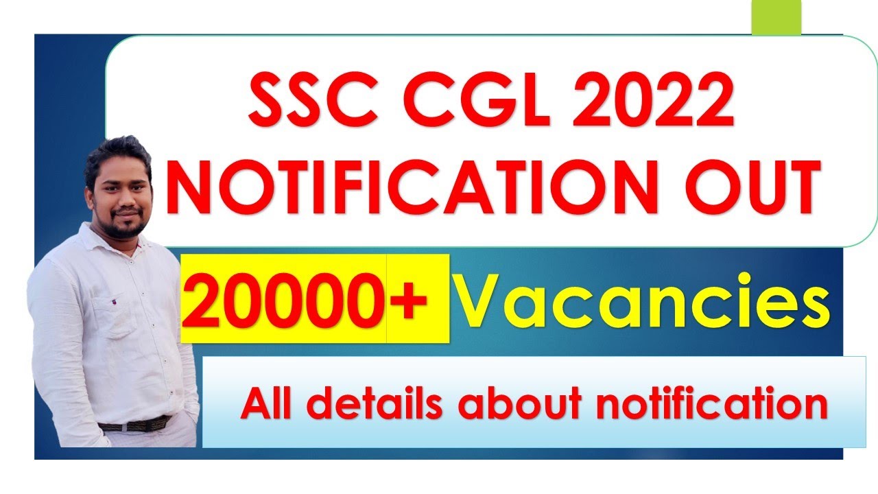 SSC CG 2022 Notifications I All Details I Live Updates - YouTube