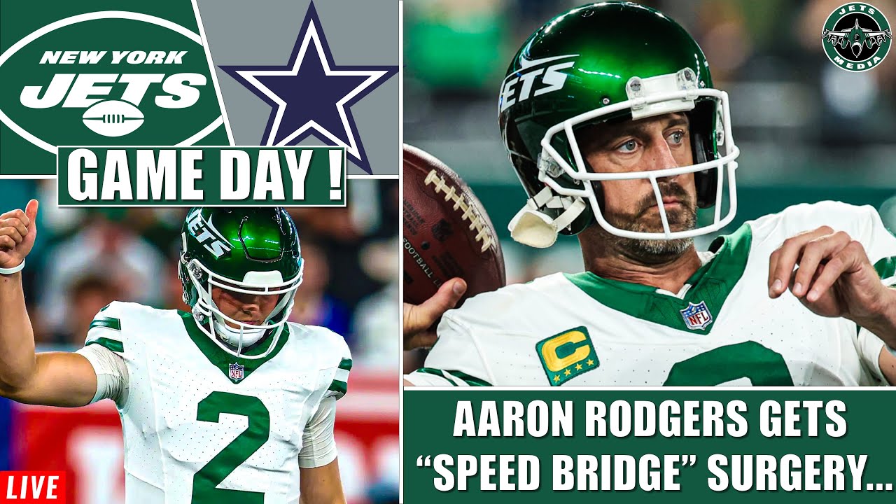 GAME DAY! Jets vs Cowboys PREVIEW | Aaron Rodgers Gets "Speed Bridge ...