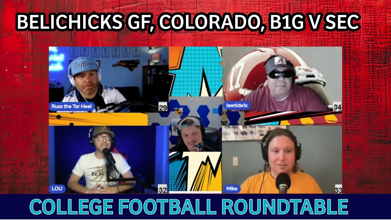 AROUND THE HORN - COLLEGE FOOTBALL ROUND TABLE - BELICHICKS GIRLFRIEND ...