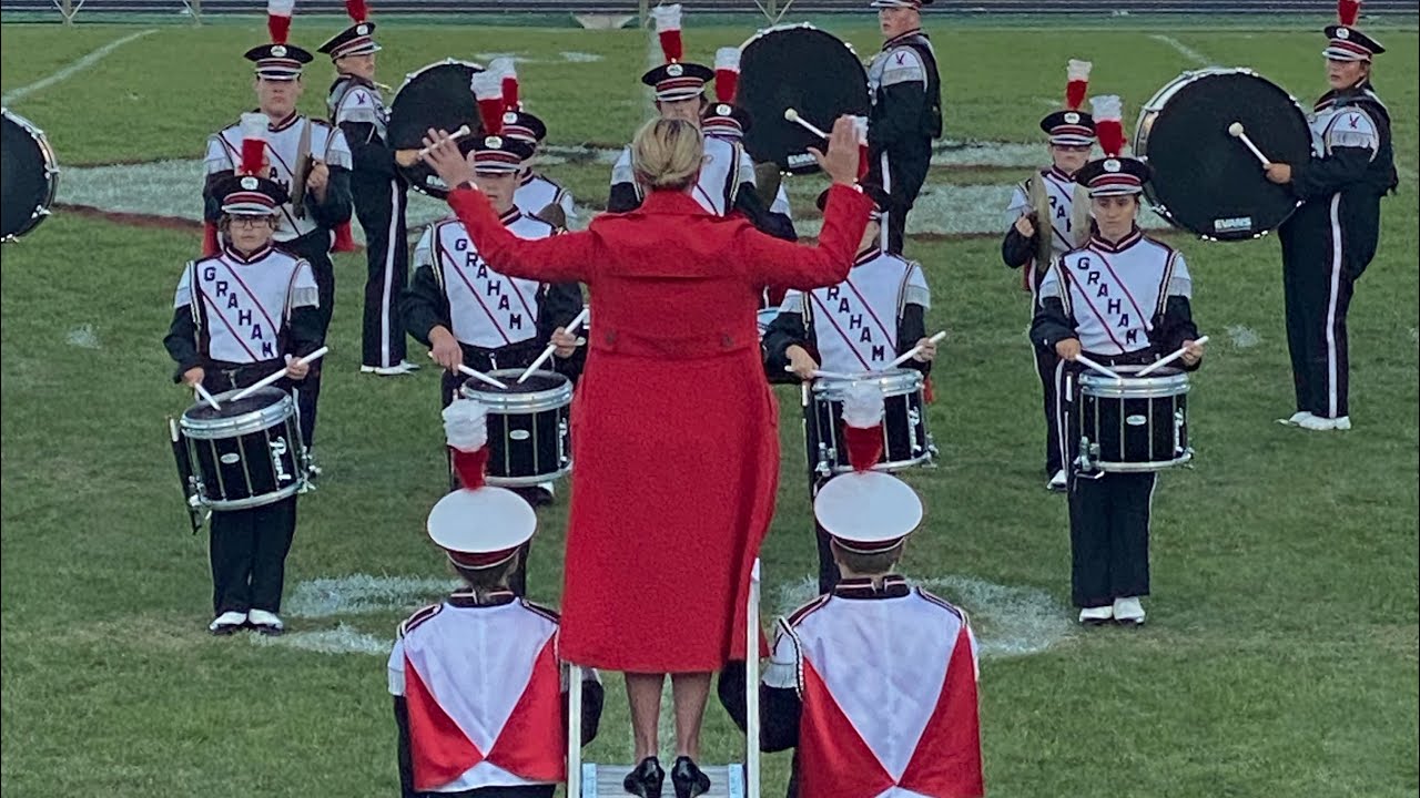 9/23/2023 Postgame and Retreat at Graham Band Festival - YouTube