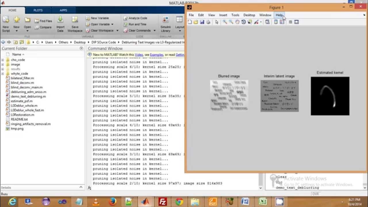 Deblurring Text Images Via L0 regularized Intensity And Gradient Prior - YouTube