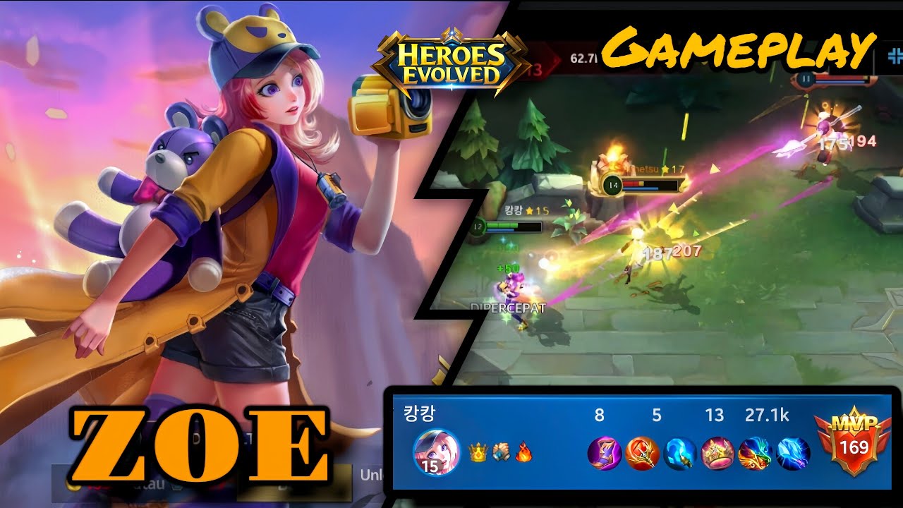 Heroes Evolved Zoe Gameplay - YouTube