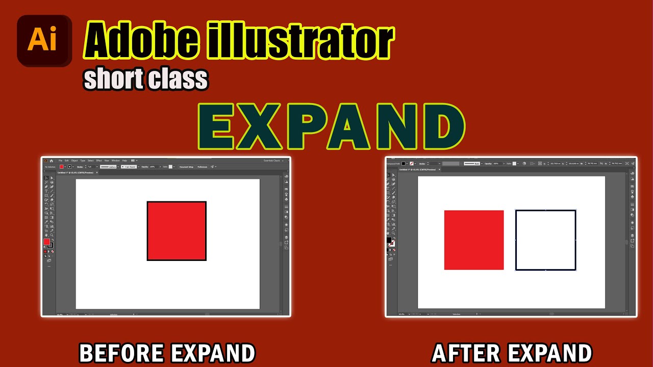 Expand in Adobe Illustrator | Expand Uses - YouTube