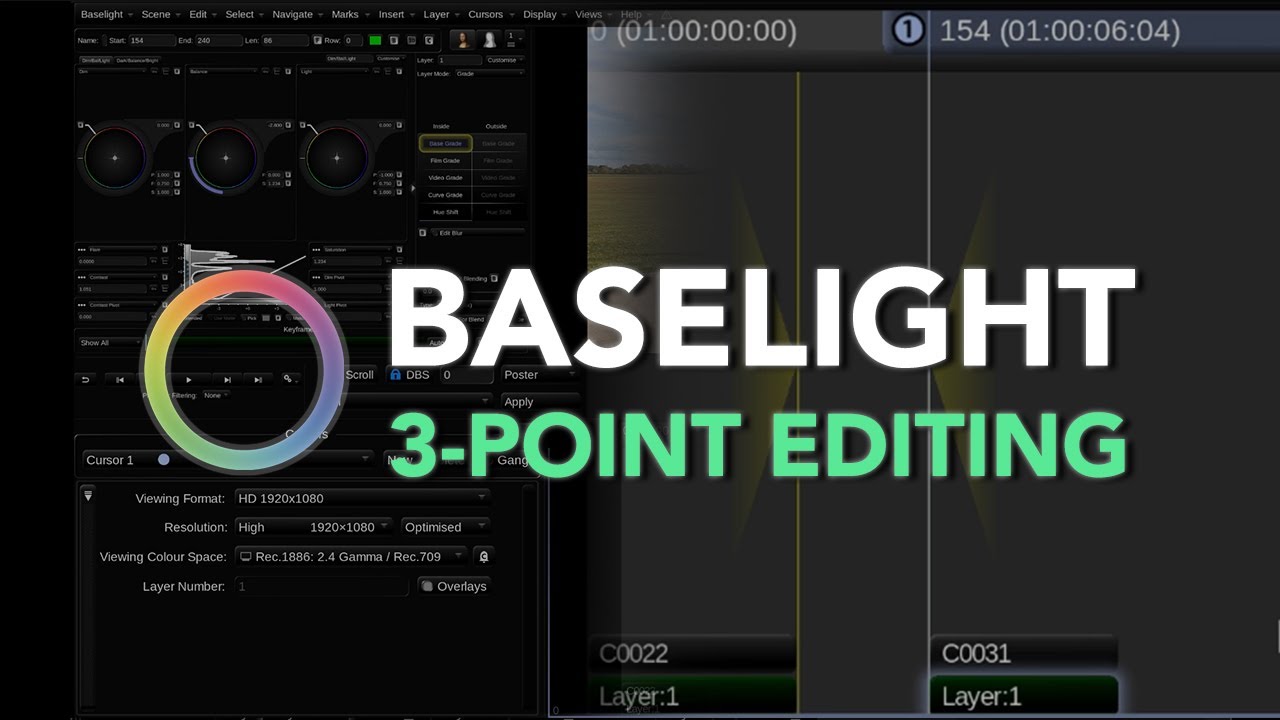 Three-Point Editing in Baselight - YouTube