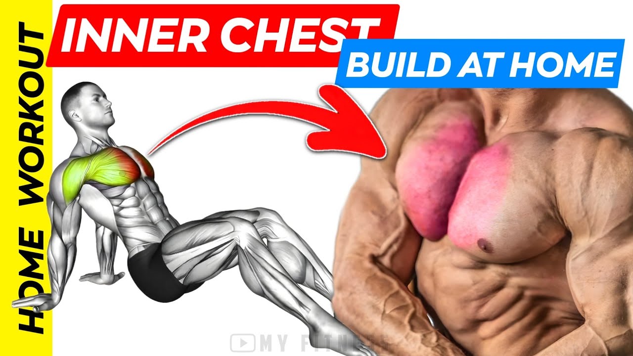 Best 4 Inner Chest Exercises at Home | Chest Workout - YouTube