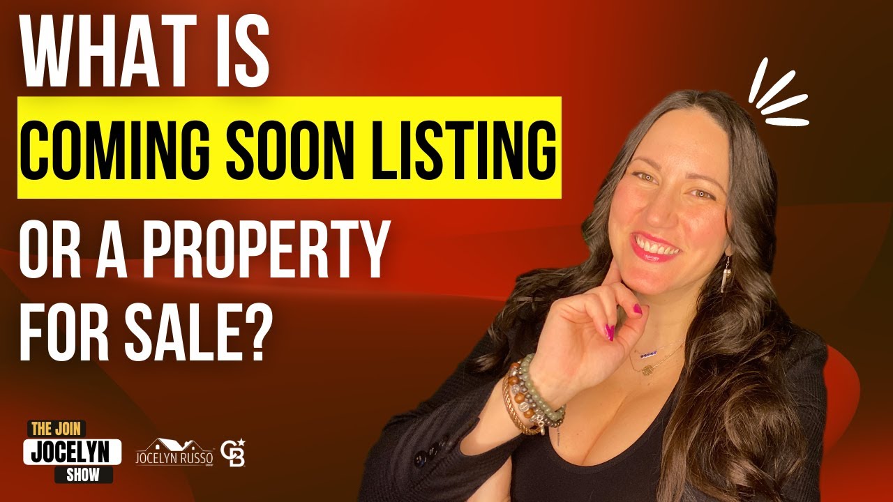 What is a Coming Soon Listing or a Property for Sale? - YouTube