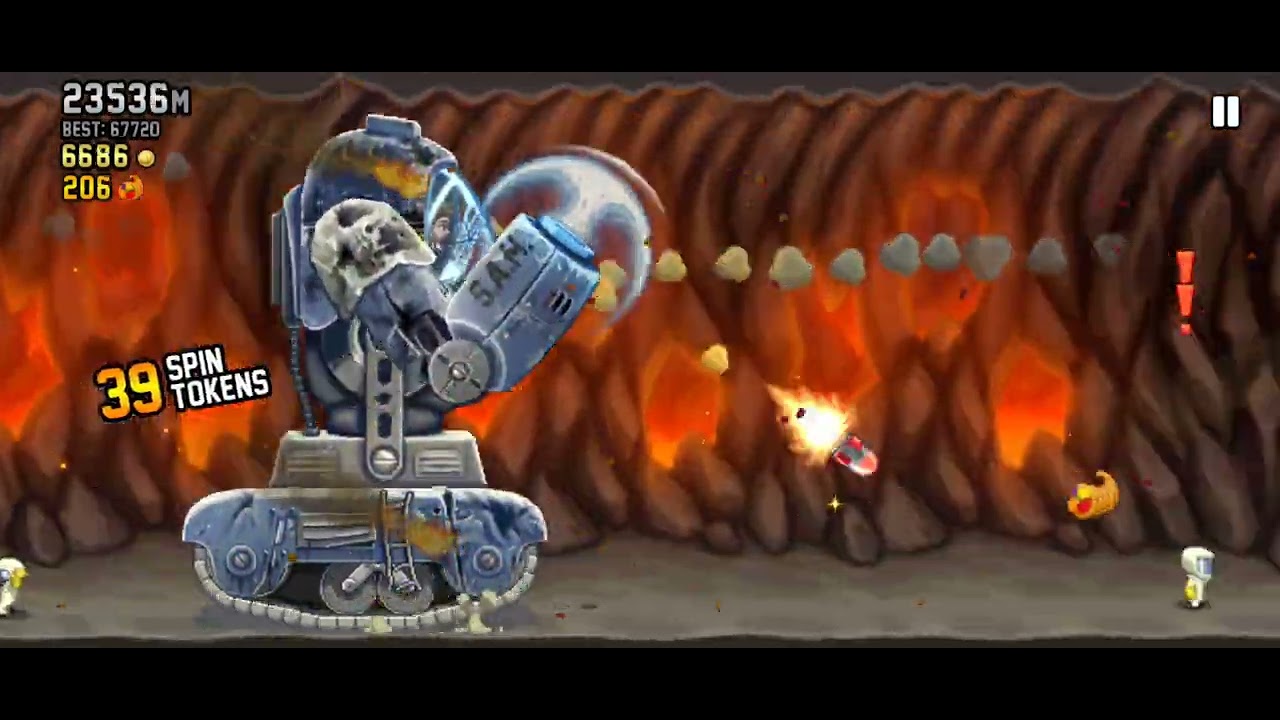 Jetpack Joyride SAM Gameplay 45 - YouTube