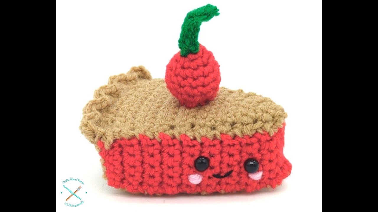 Amigurumi Cherry Pie Slice - YouTube