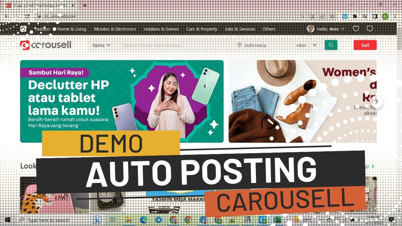 Demo Auto Posting Carousell - YouTube