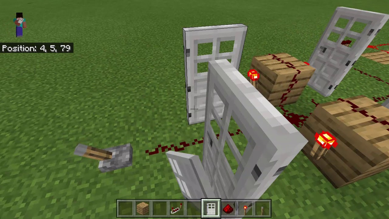 how to make a simple door noise maker prank in minecraft - YouTube