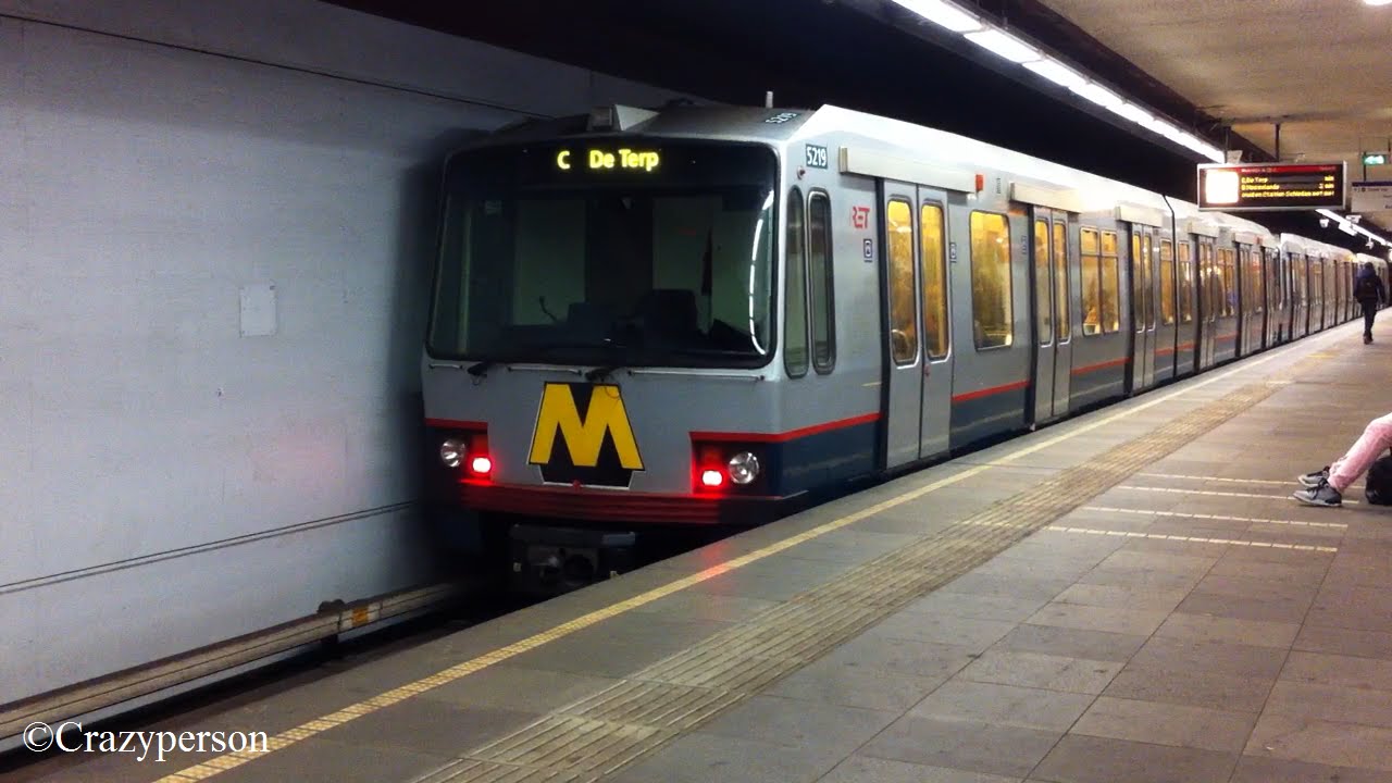 RET Metro type T op lijn C naar De Terp in Blaak Rotterdam - YouTube