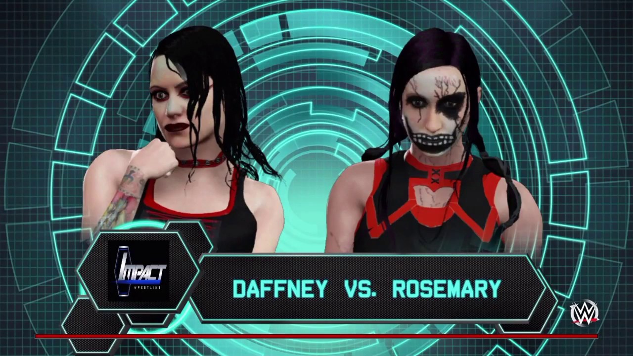 WWE 2K16 Daffney VS Rosemary - YouTube