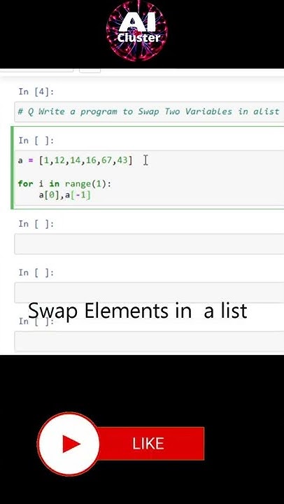 How do you switch two elements in a list in Python? │ Python Program ...