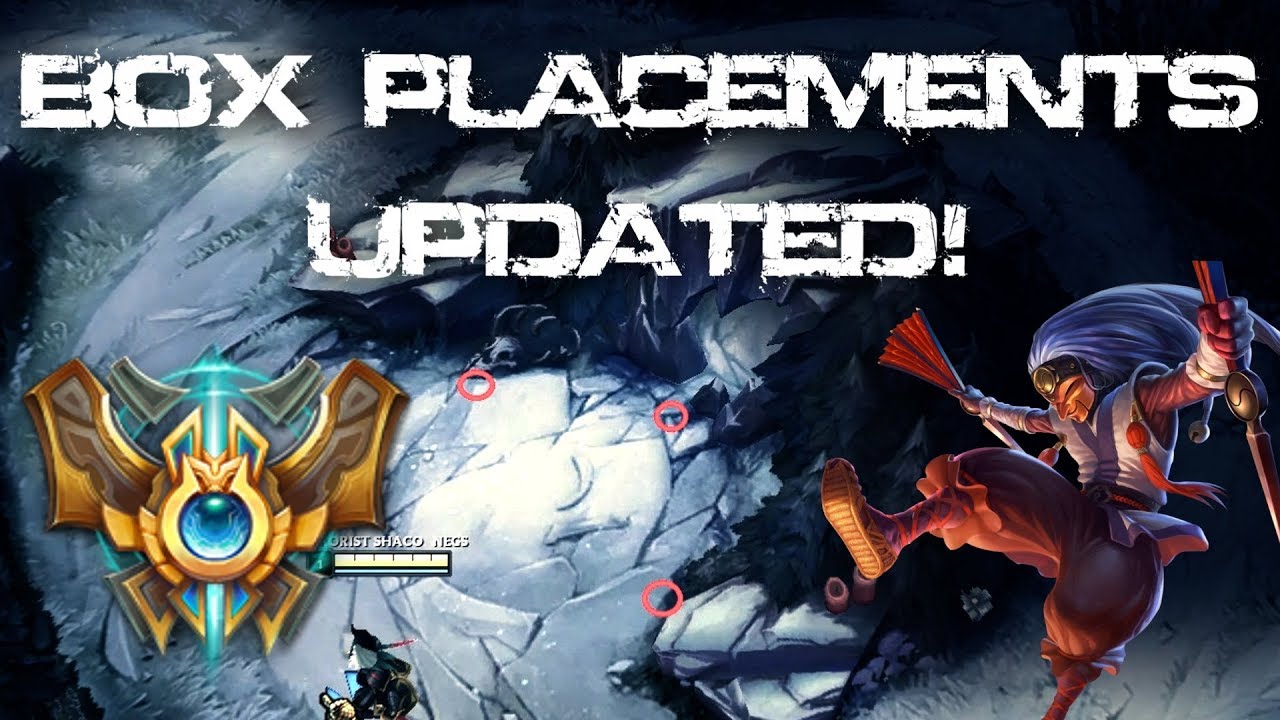 HOW TO SHACO: UPDATED BOX PLACEMENTS & CLEAR 8.24! - Eagz Shaco Guide ...