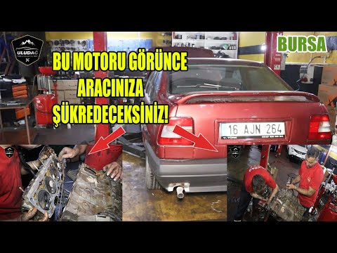 FİAT TEMPRA 1.6 MOTOR REKTEFİYE (BÖYLE YAĞ YAKAN VE KİRLİ BİR ARABA GÖRMEDİNİZ!)