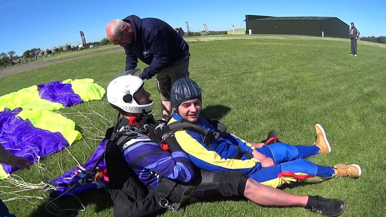 Tandem Skydiving Langar 2018 - YouTube