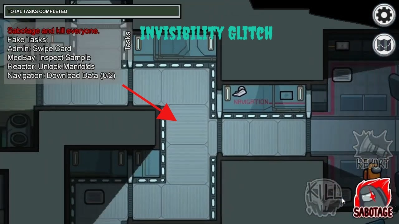 How to become INVISIBLE in Among Us Tutorial (As Imposter) - YouTube