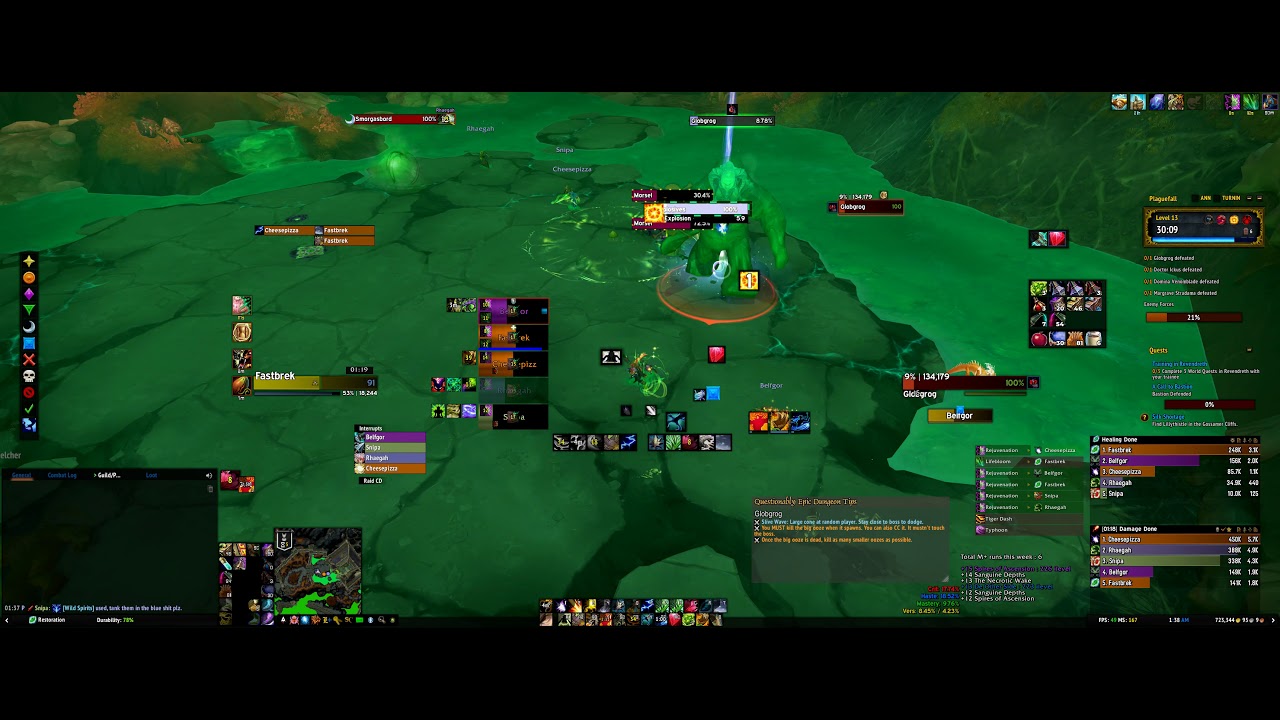 Resto Druid PF +13 - YouTube