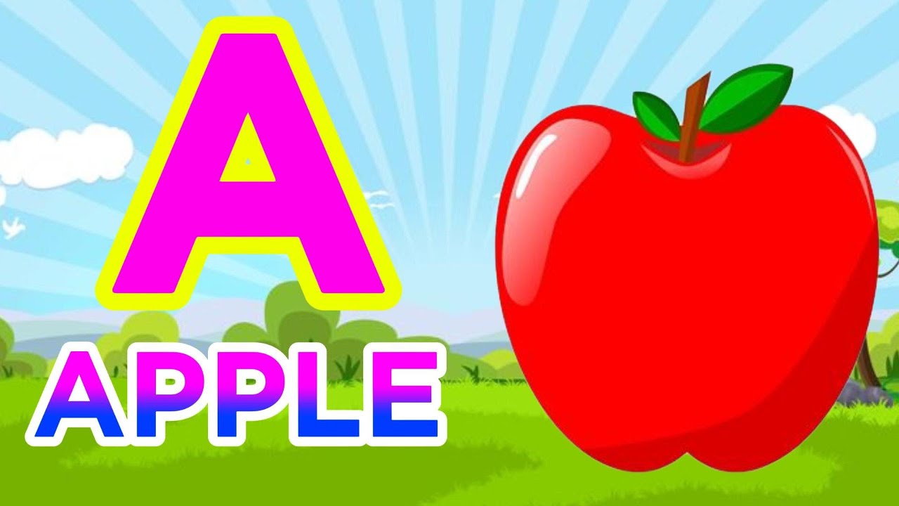 A for apple | abcd song | abcd rhymes video | abcd learning | ABCD ...
