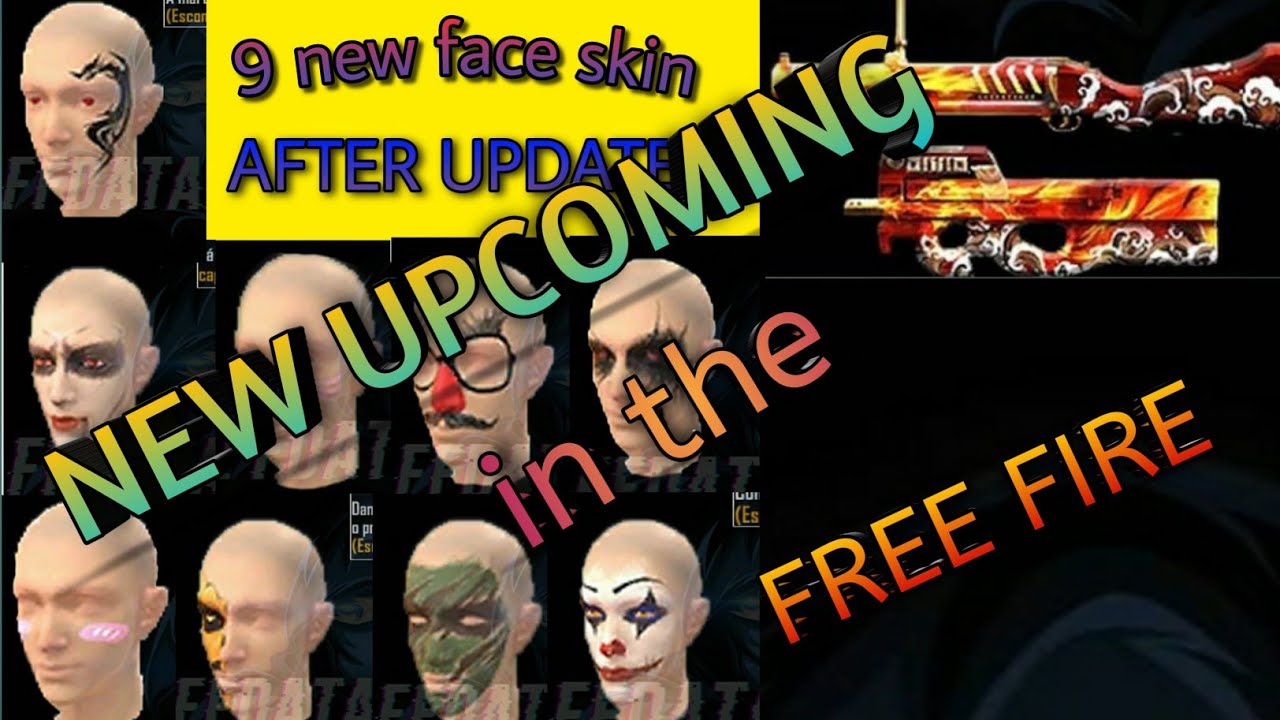 Free fire coming new gun skin and face skin bsg gaming ff - YouTube