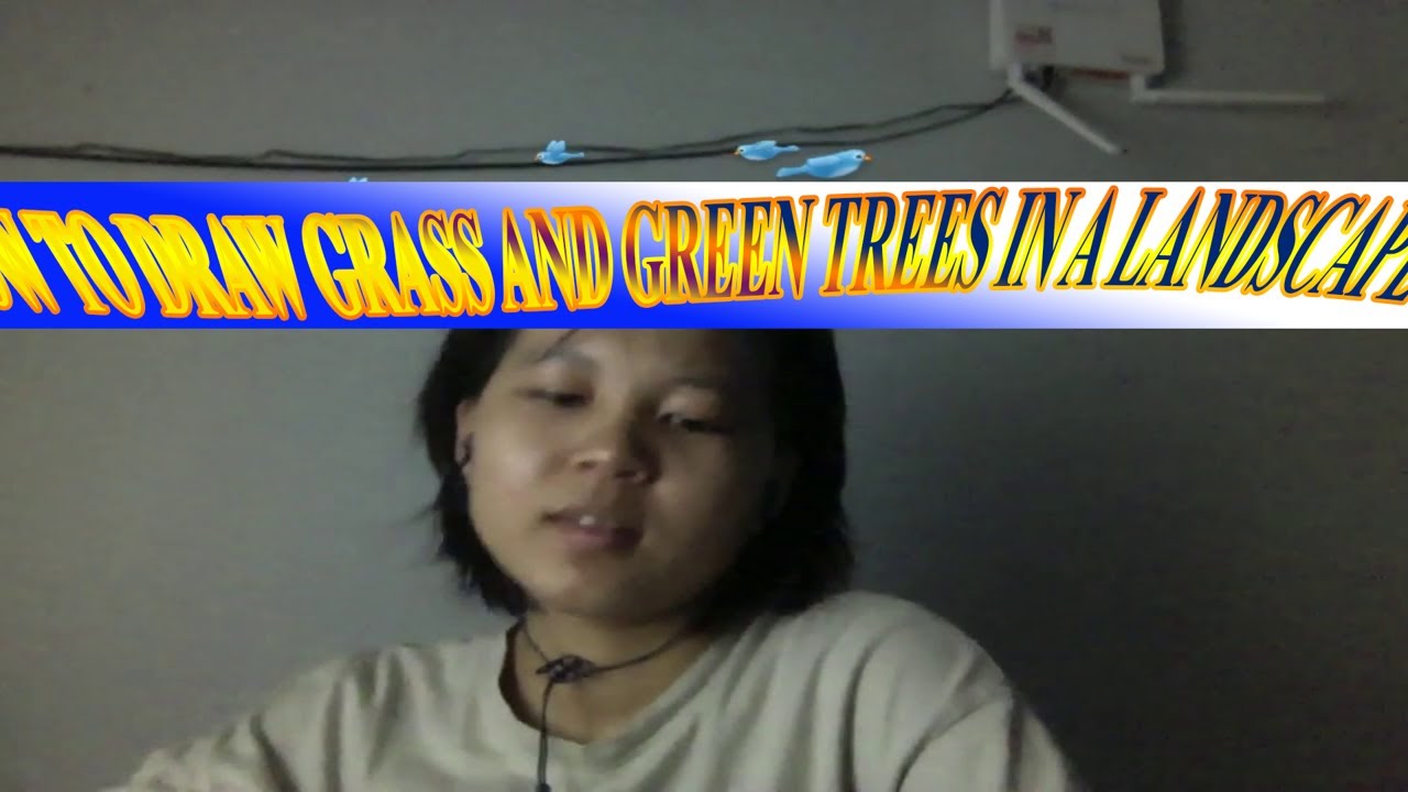 HOW TO DRAW GRASS AND GREEN TREES IN A LANDSCAPE - YouTube