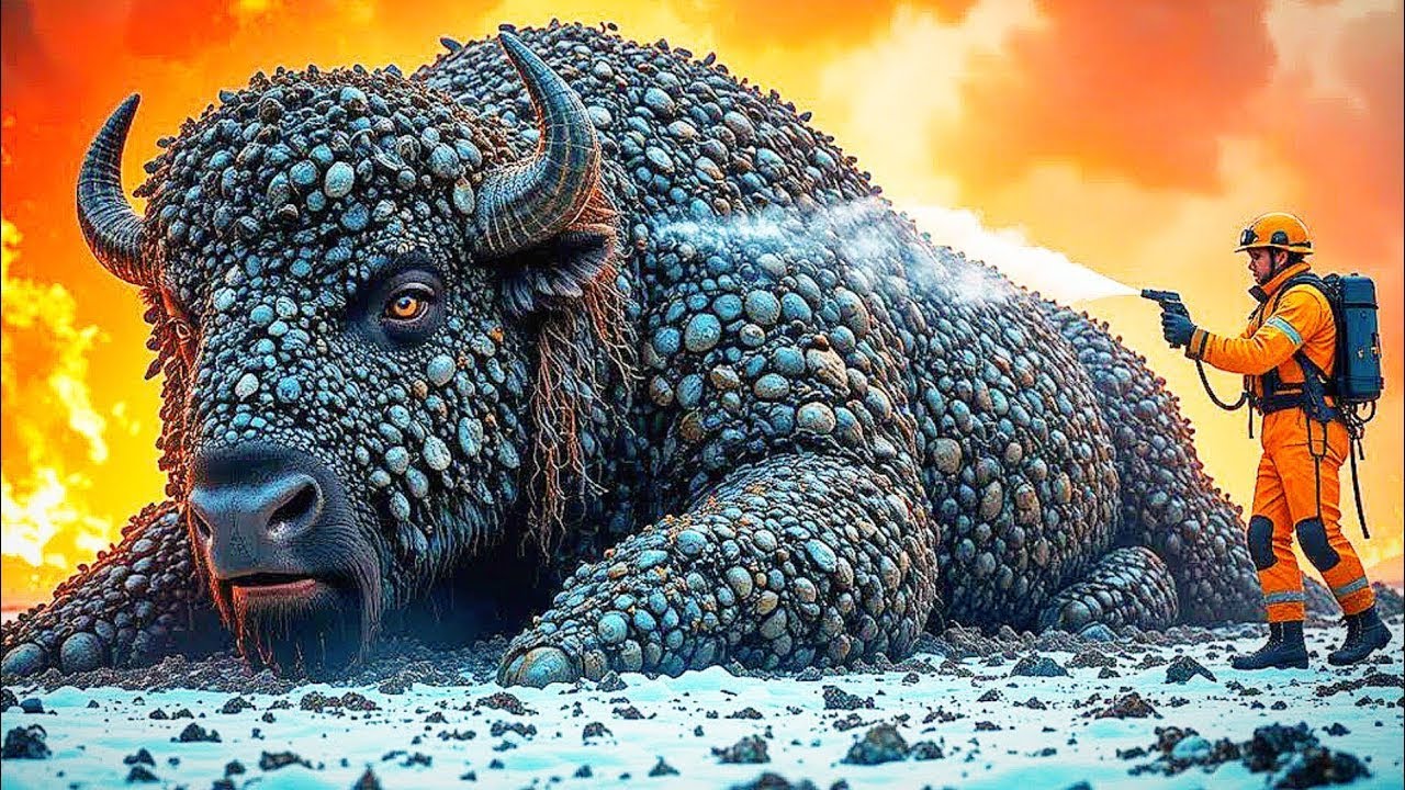 Helpless American Bison Trapped Under Painful Barnacles – Urgent Life ...